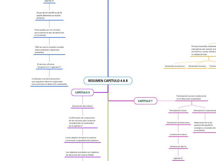 RESUMEN CAPITULO 4 A 8 - Mind Map