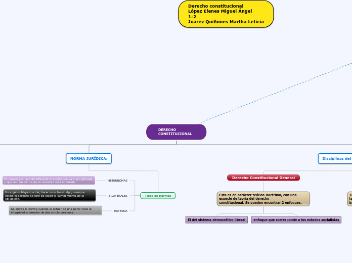 DERECHO CONSTITUCIONAL - Mind Map