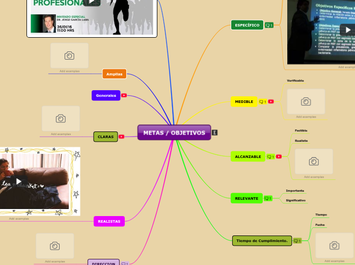 METAS / OBJETIVOS - Mind Map
