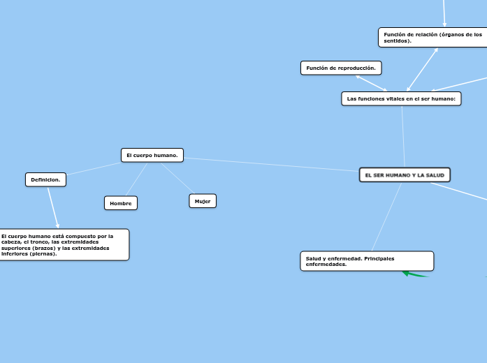 EL SER HUMANO Y LA SALUD - Concept Map