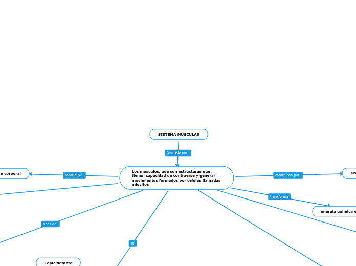 SISTEMA MUSCULAR - Mind Map