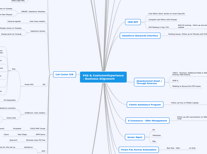 CustomerExperience - Business Alignment - Mind Map