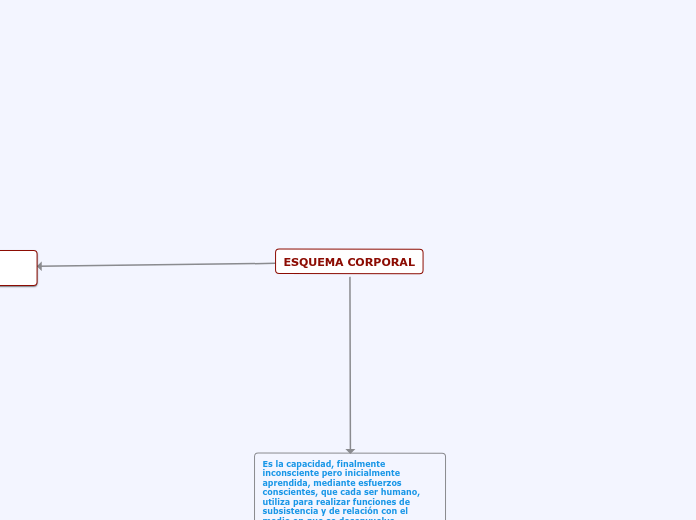 ESQUEMA CORPORAL - Mind Map