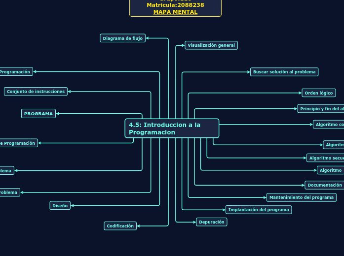 4.5: Introduccion a la Programacion - Mind Map