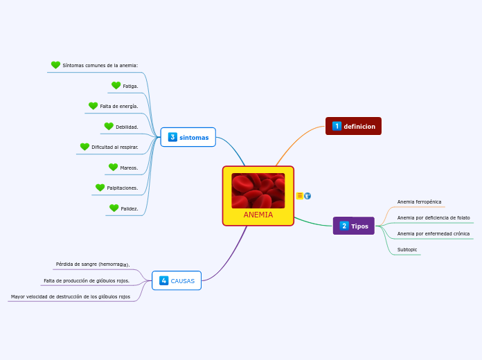 ANEMIA - Mind Map