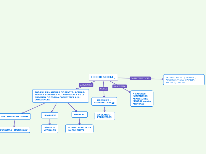 HECHO SOCIAL - Mind Map