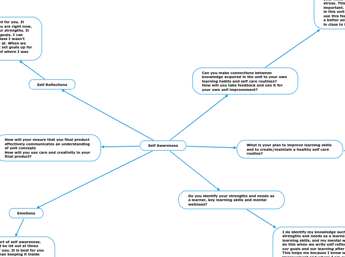 Self Awareness - Mind Map
