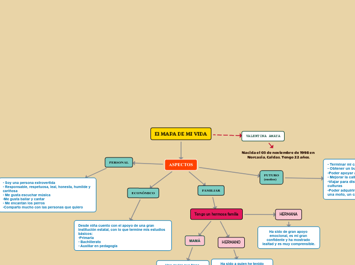 El MAPA DE MI VIDA - Mind Map