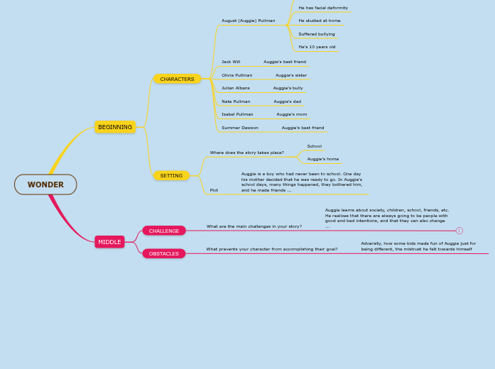 WONDER - Mind Map