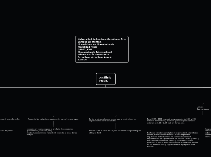 Análisis FODA - Mind Map