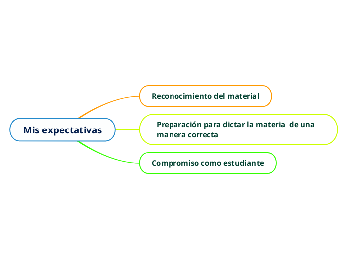 Mis expectativas - Mind Map