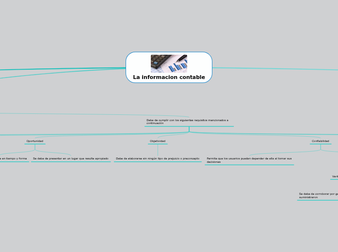 La informacion contable - Mind Map
