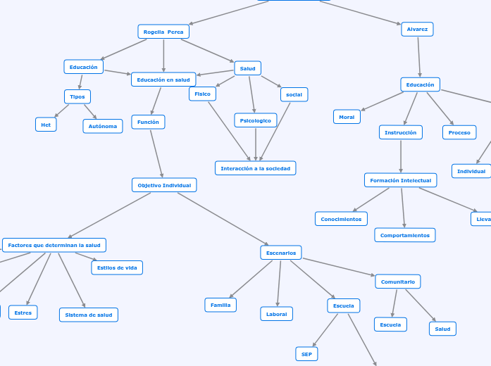 Educaión para la Salud - Concept Map