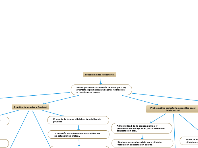 Procedimiento Probatorio - Mind Map