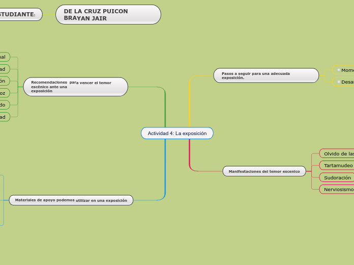 Actividad 4: La exposición - Mind Map