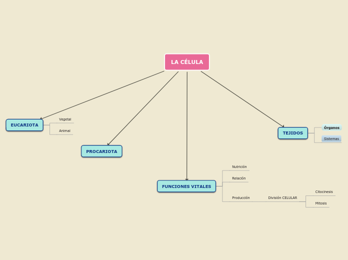 LA CÉLULA - Mind Map