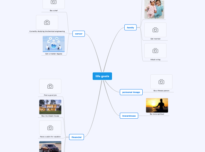 life goals - Mind Map
