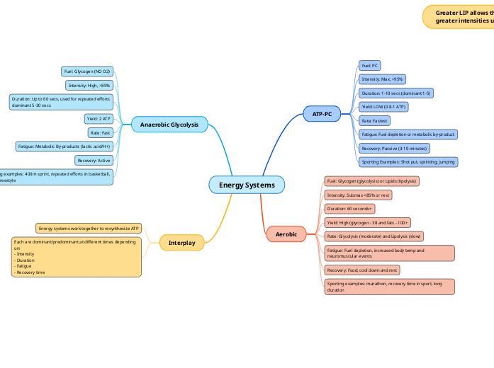 Energy Systems - Mind Map