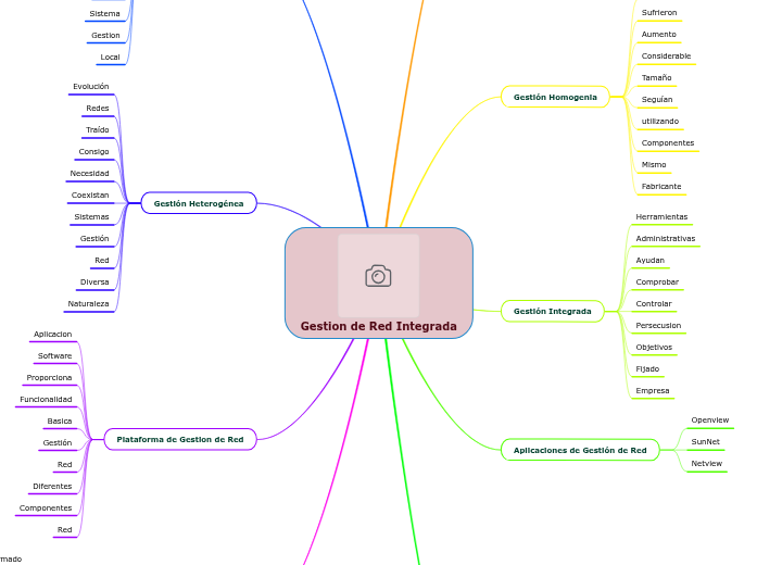 Gestion de Red Integrada - Mind Map