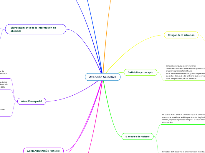 Atención Selectiva - Mind Map