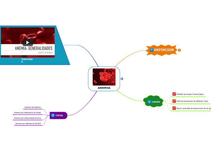 ANEMIA - Mind Map