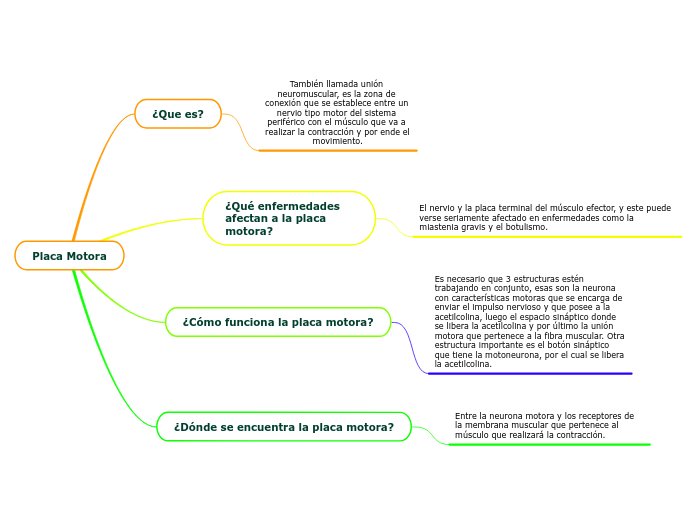 Placa Motora - Mind Map