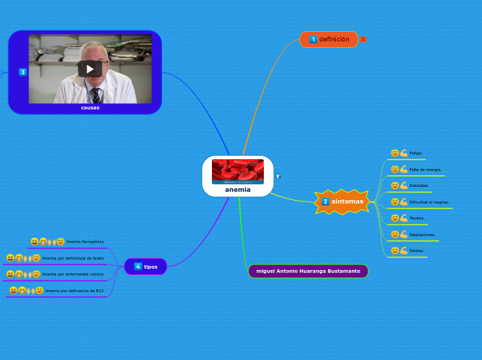 anemia - Mind Map